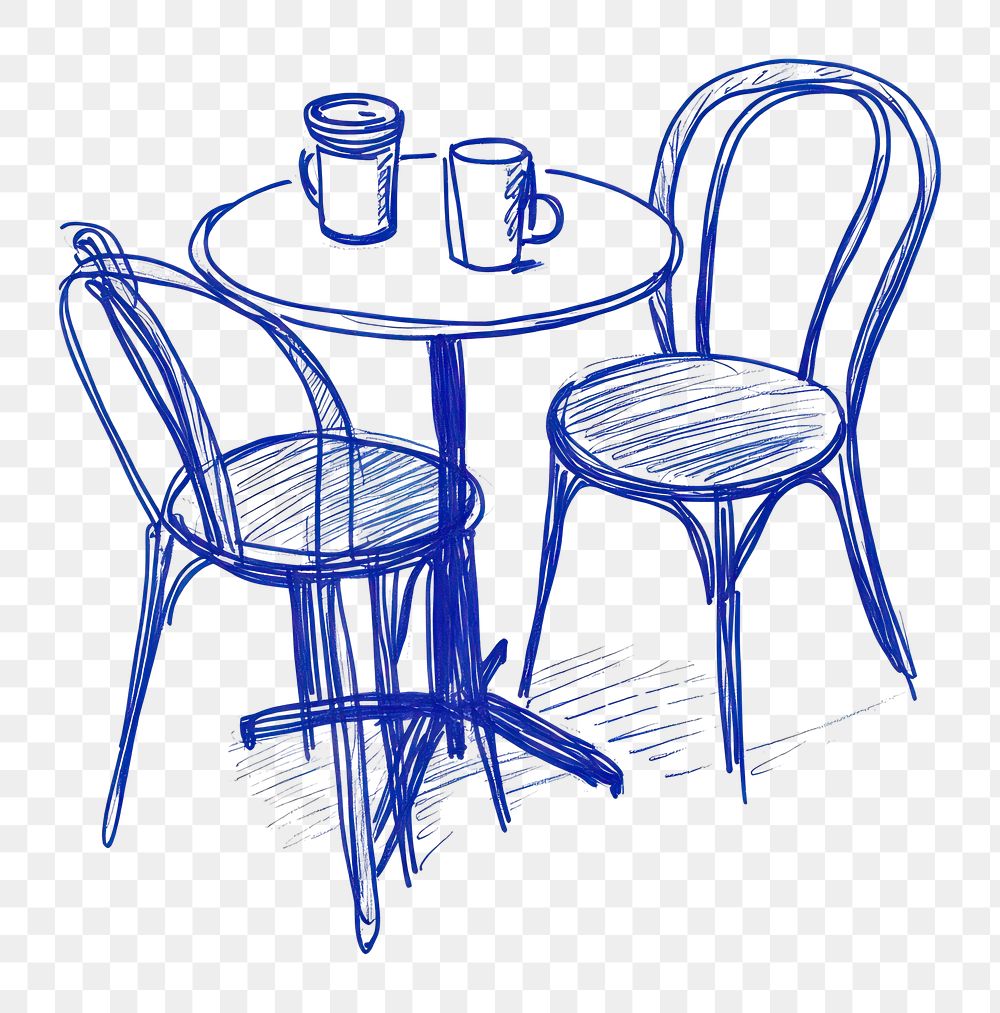 PNG Outline Dining table drawing | Free PNG - rawpixel