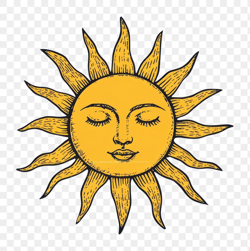 PNG Hand-drawn sun icon face | Free PNG - rawpixel