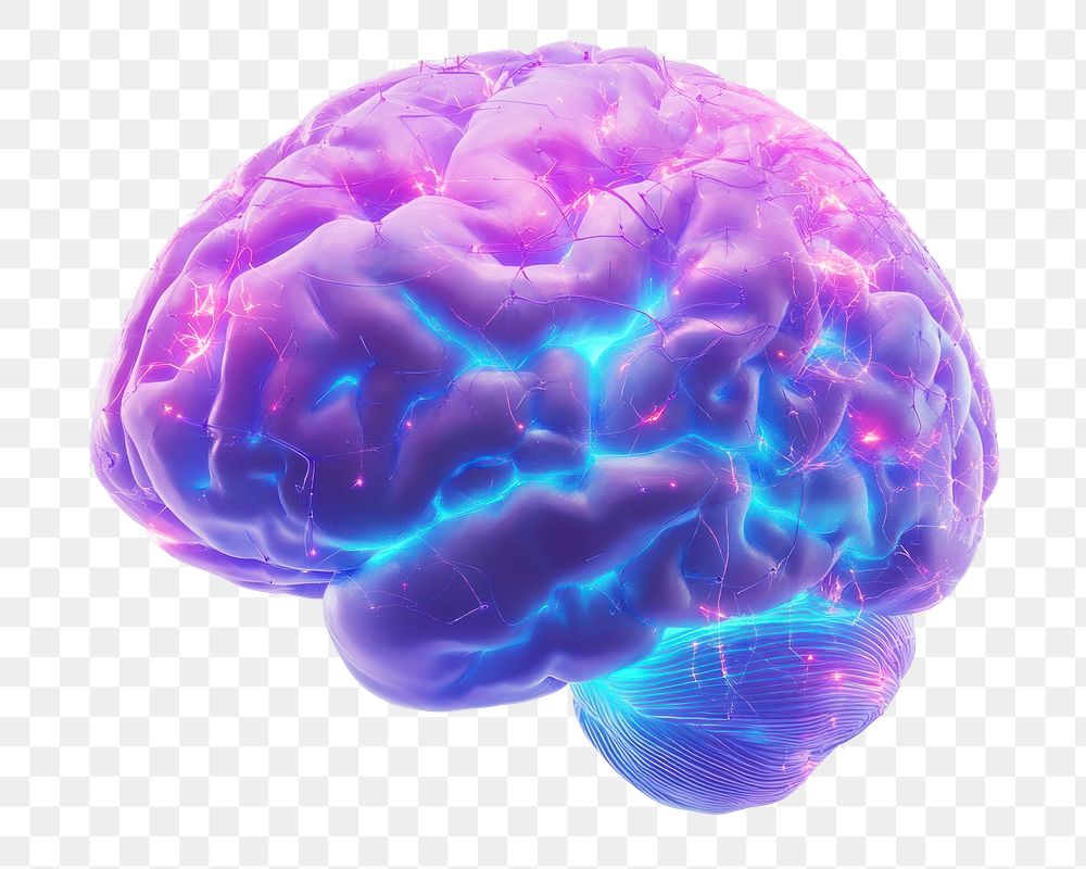 PNG Brain neural connections purple | Free PNG - rawpixel