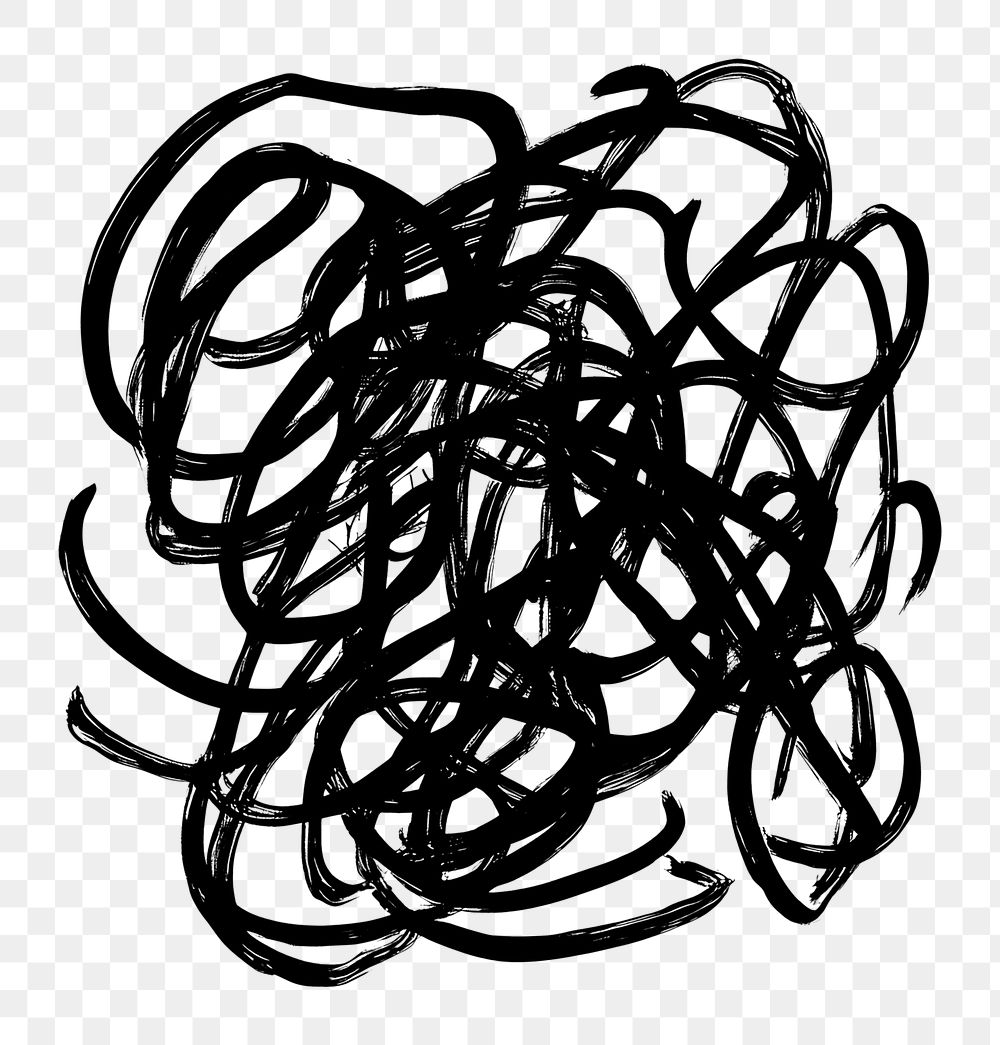 PNG Black squiggle doodle chandelier | Free PNG - rawpixel