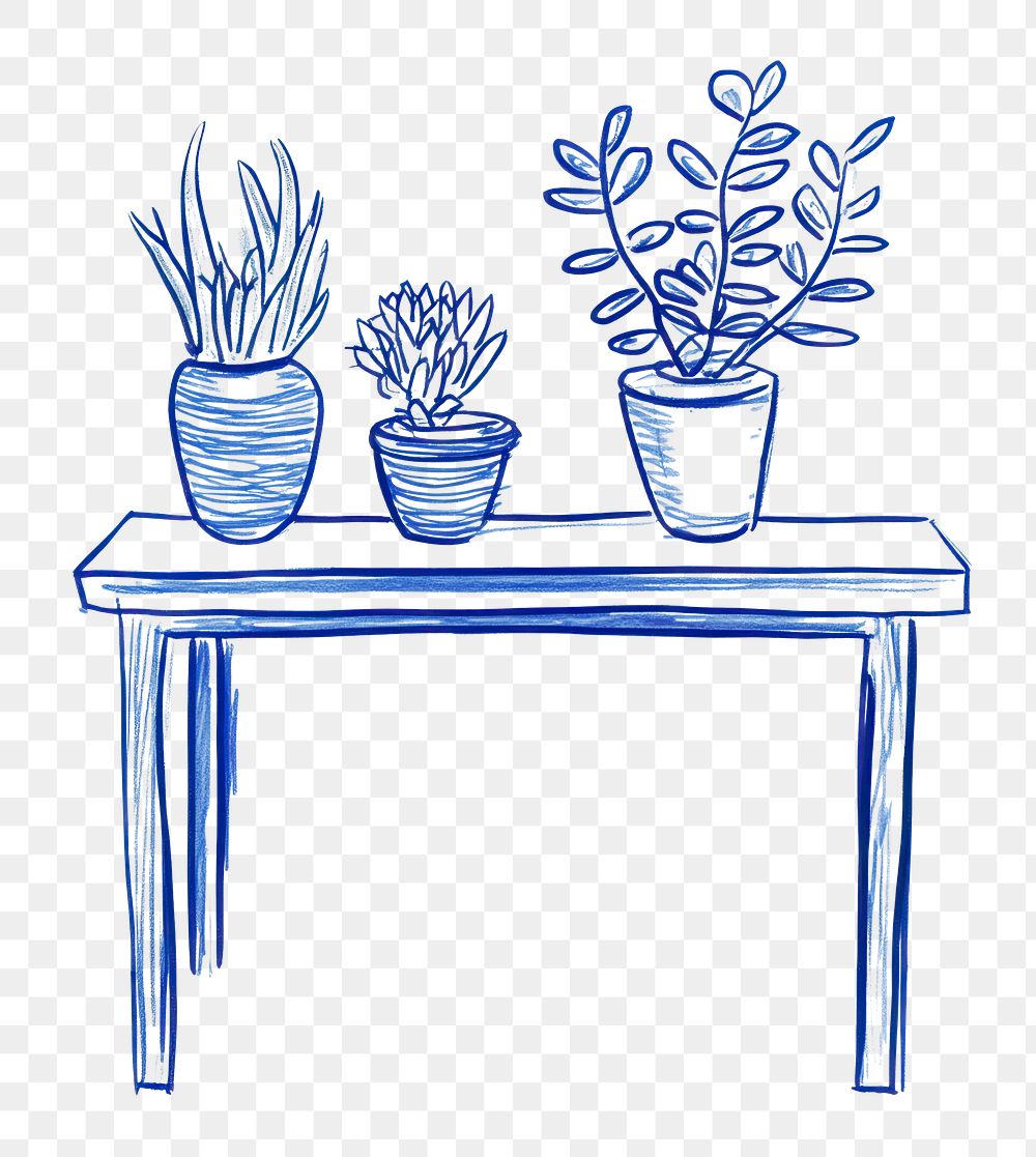 PNG Outline Console table drawing | Free PNG - rawpixel