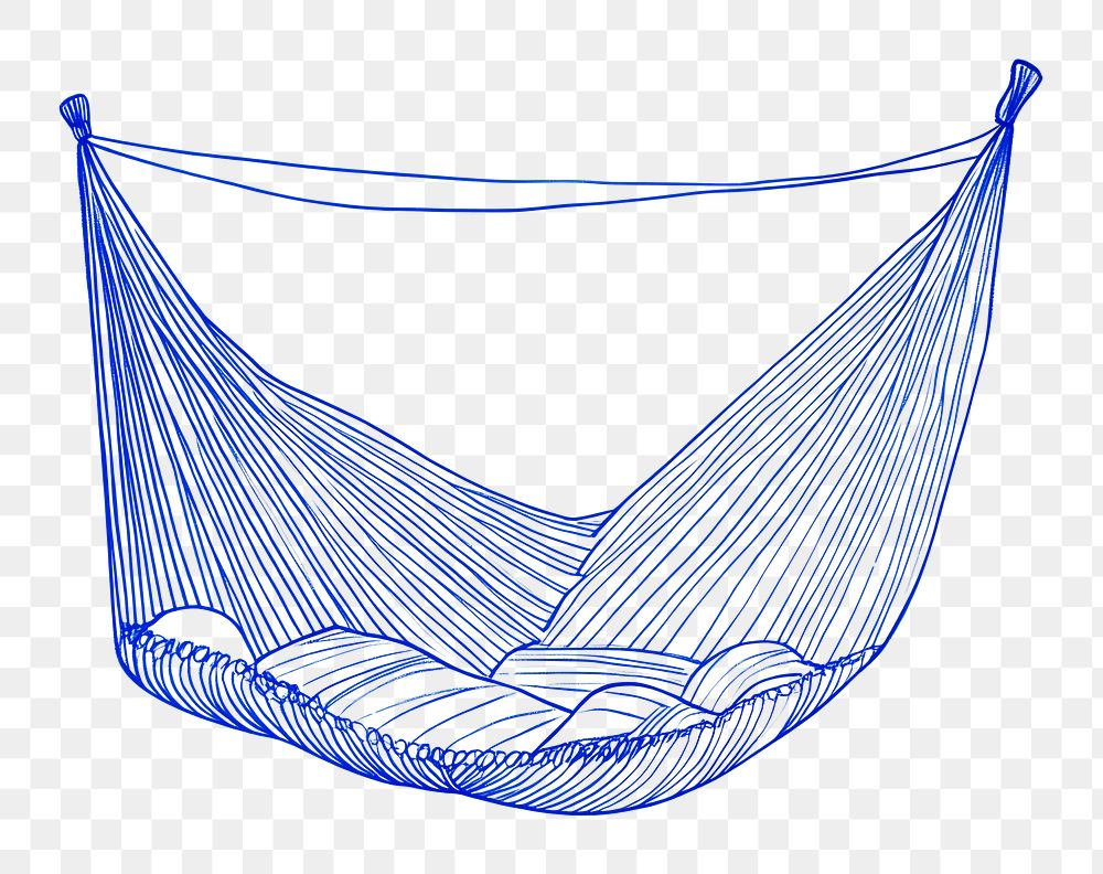 PNG Outline Hammock hammock drawing | Free PNG - rawpixel