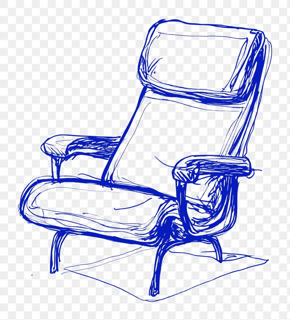 PNG Outline Recliner drawing furniture | Free PNG - rawpixel