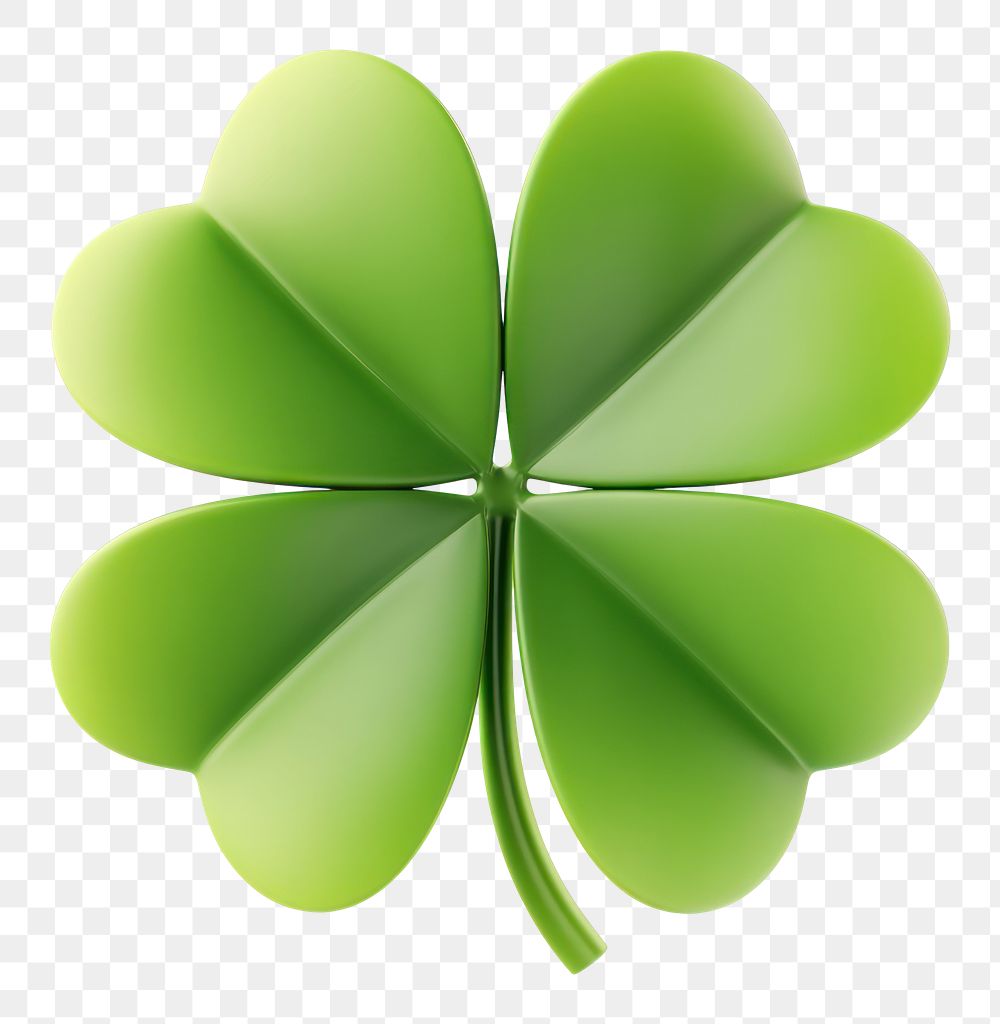 PNG Green four-leaves clover-shaped leaf | Free PNG - rawpixel