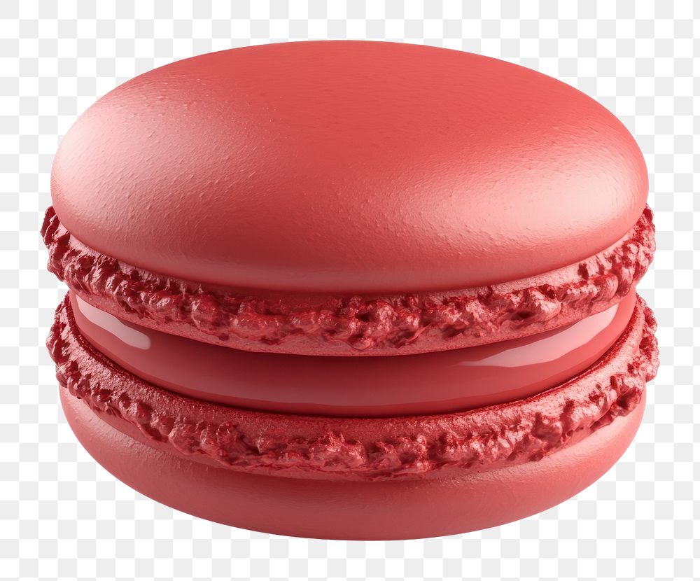 PNG 3d light red macaron | Free PNG - rawpixel