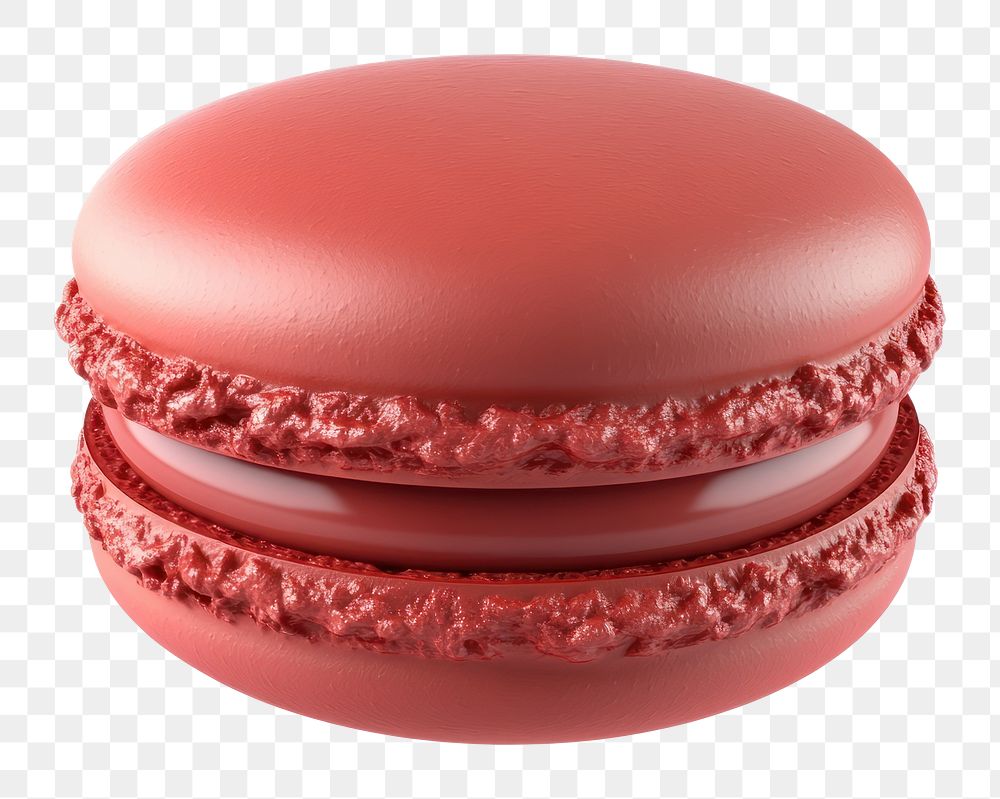 PNG 3d light red macaron | Free PNG - rawpixel