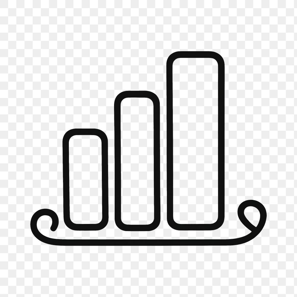 PNG Minimalist bar chart illustration | Free Icons - rawpixel