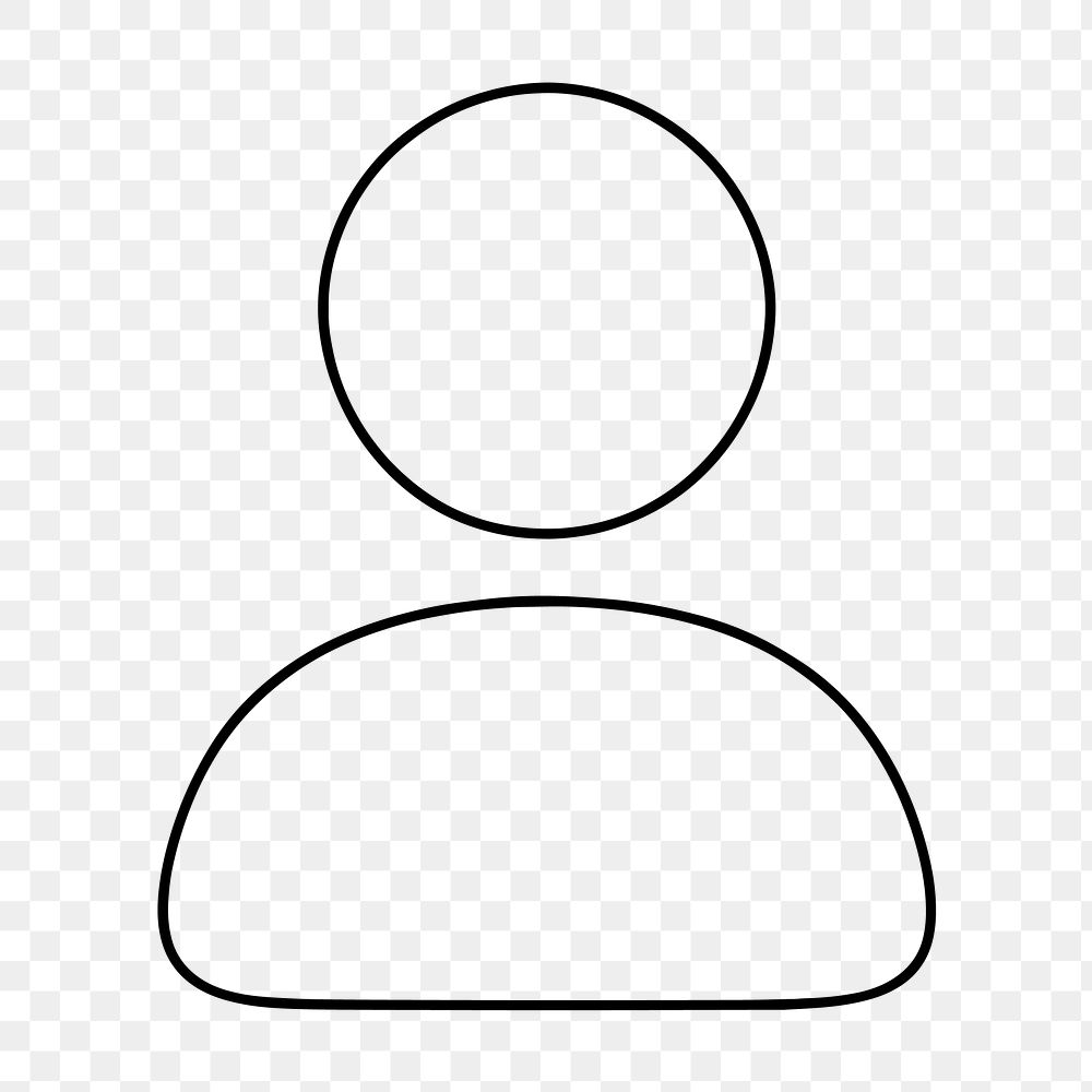 Black Profile Minimal PNG Design Images | Free Photos, PNG Stickers ...