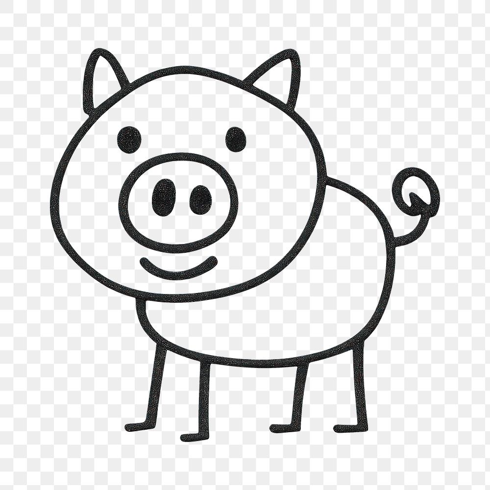 Pig Black And White Design Images | Free Photos, PNG Stickers ...
