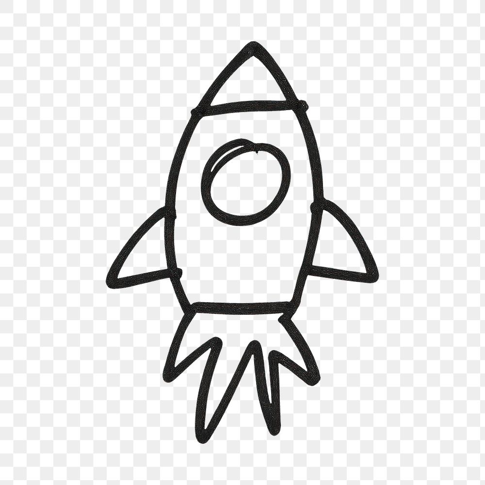 Rocket Black Drawing Images | Free Photos, PNG Stickers, Wallpapers ...