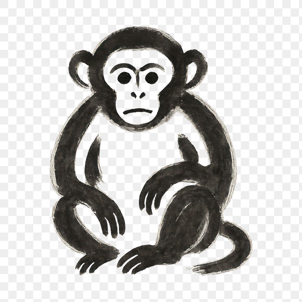 Monkey Animal Textures PNG Shadow Design Images | Free Photos, PNG ...