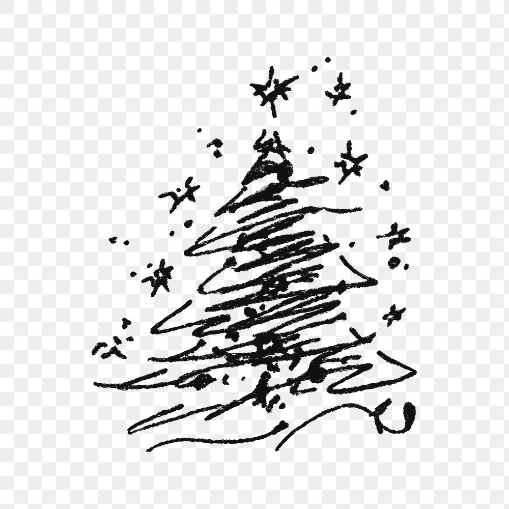 Christmas Tree Sketch Drawing Illustration Winter Images | Free Photos ...