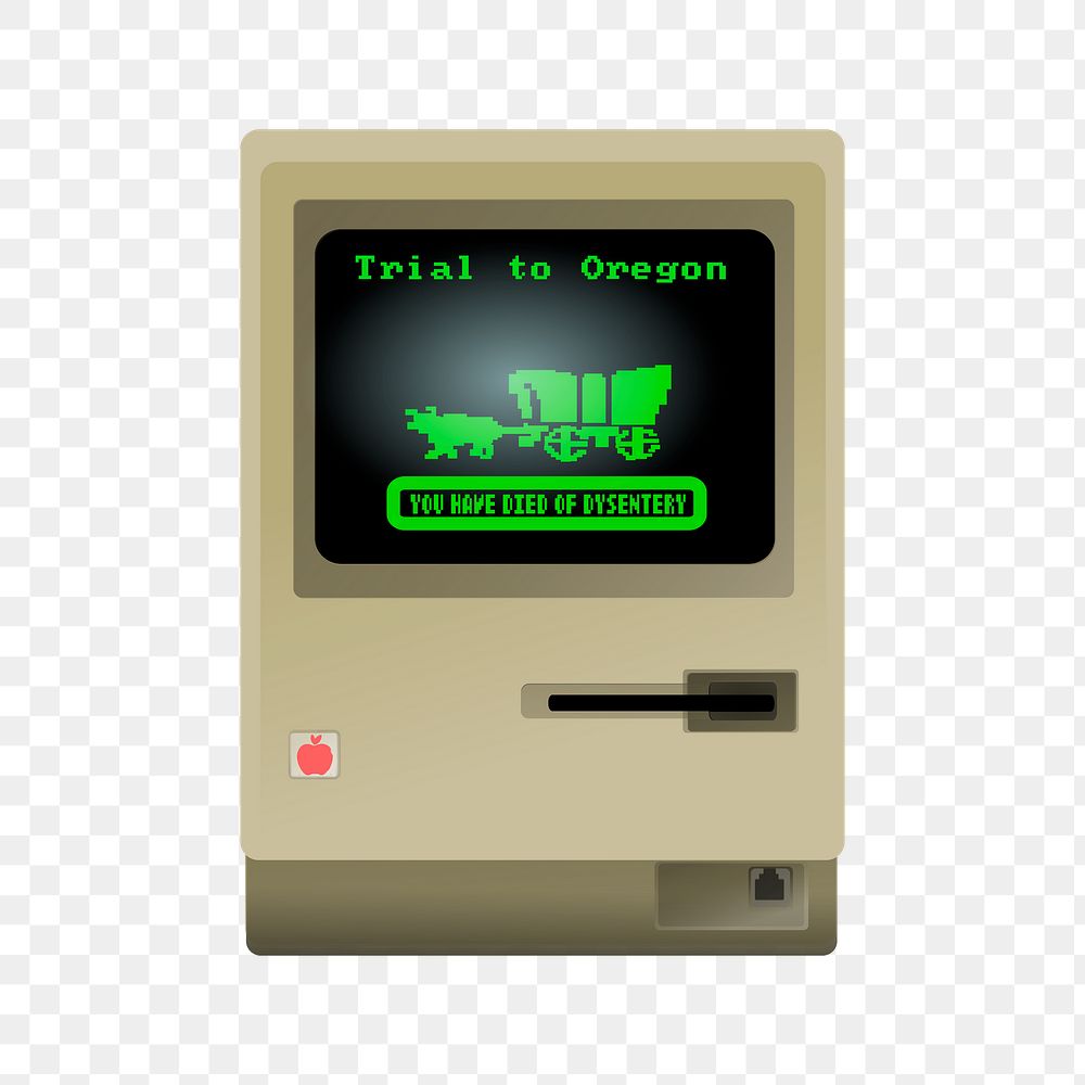 Png retro computer screen sticker, | Free PNG - rawpixel