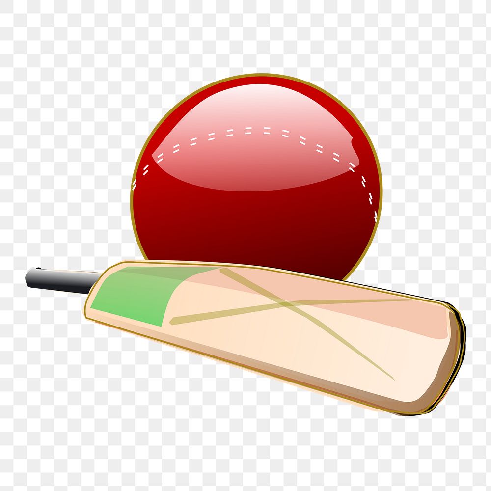 Cricket equipment png sticker, sport | Free PNG - rawpixel