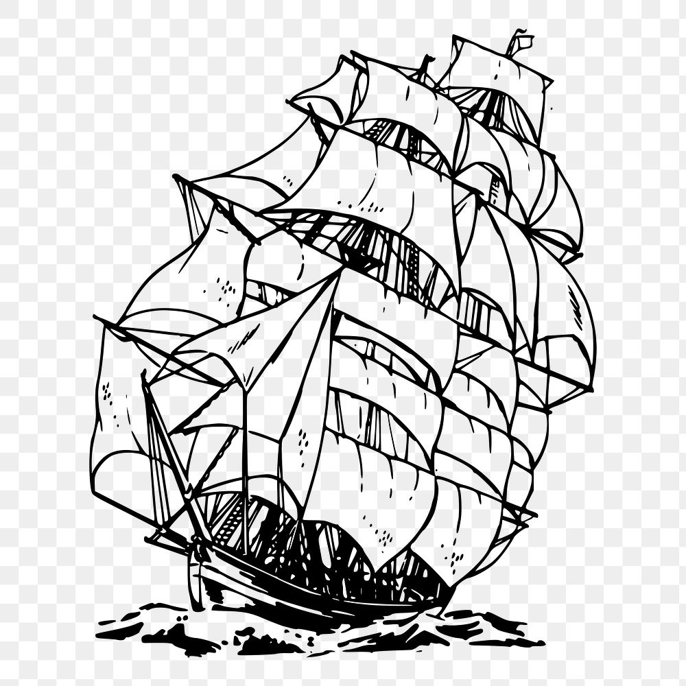 Vintage ship png sticker maritime | Free PNG - rawpixel