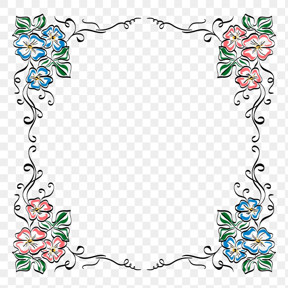Flower Page Borders For Microsoft Word