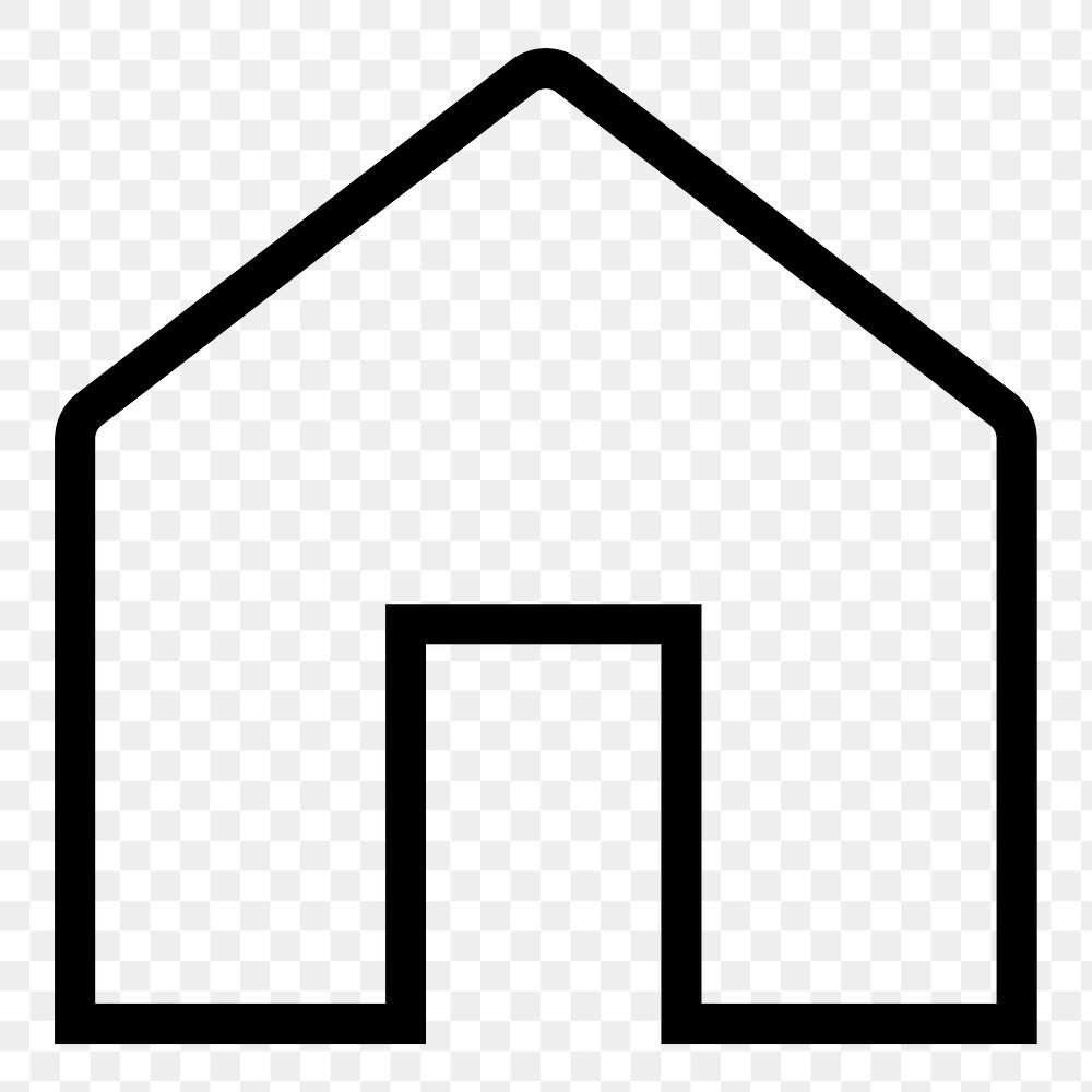 Home line png icon sticker, | Premium Icons - rawpixel