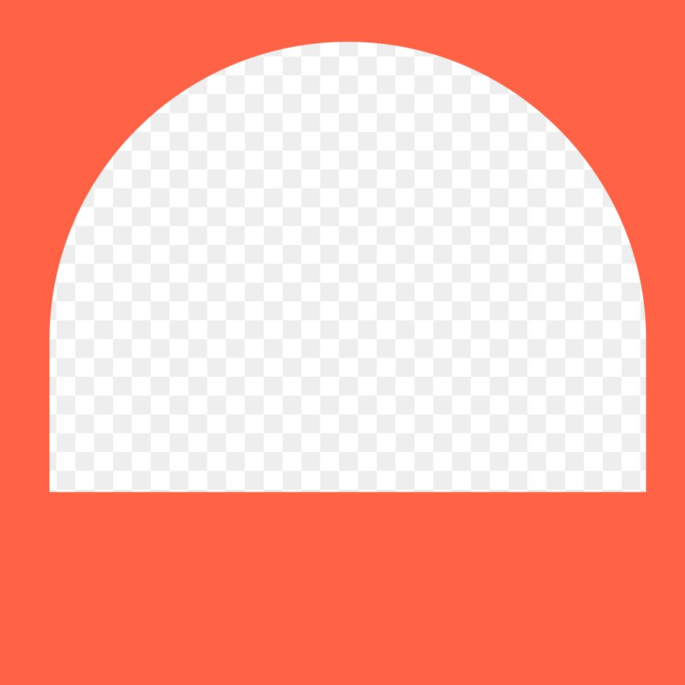 Orange arch png frame, aesthetic | Premium PNG - rawpixel