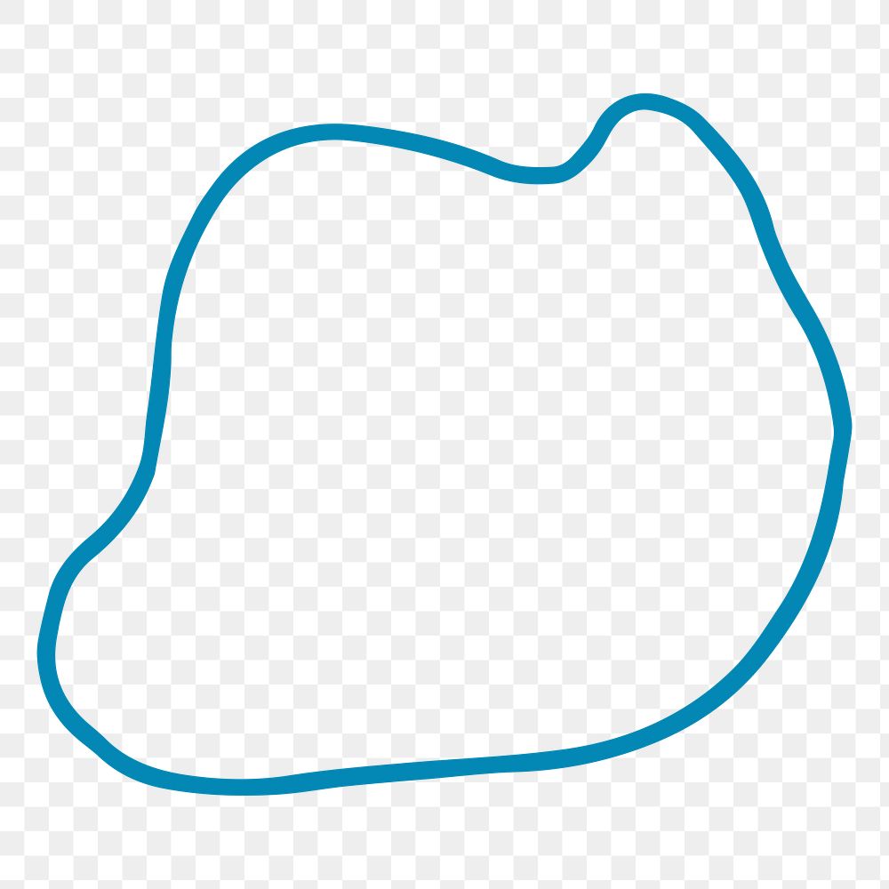 Abstract outline png shape sticker, | Premium PNG - rawpixel