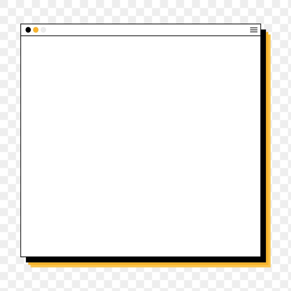 Png browser window frame sticker | Premium PNG - rawpixel