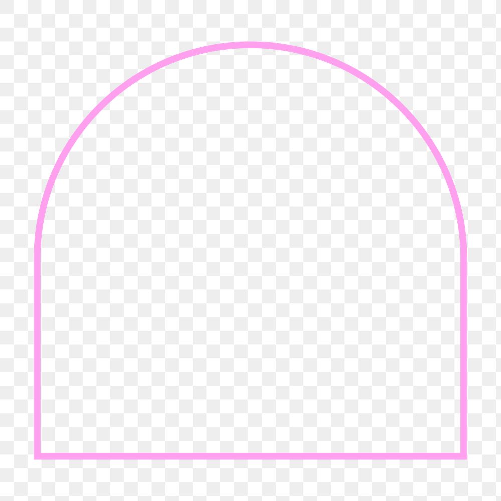 Png pink arch shape sticker, | Premium PNG - rawpixel