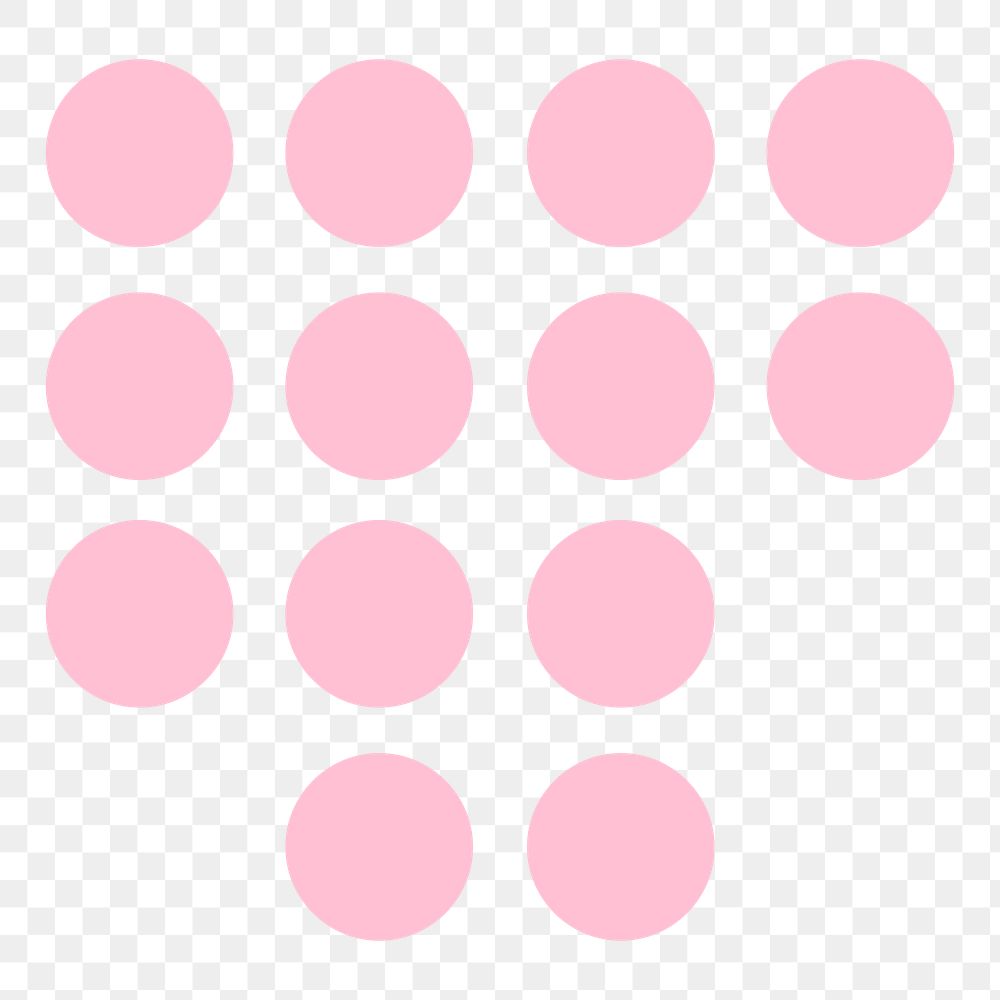 Pink dots png element, geometric | Premium PNG - rawpixel