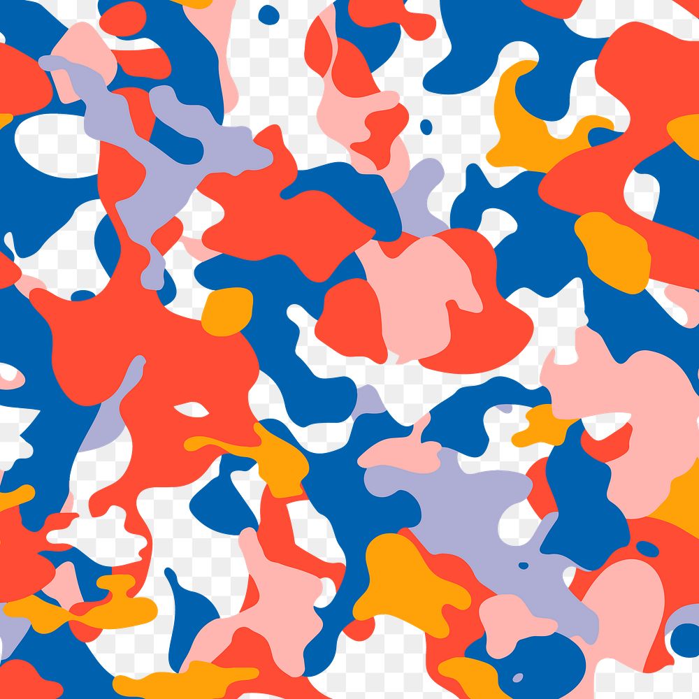 Colorful camouflage png pattern sticker, | Premium PNG - rawpixel