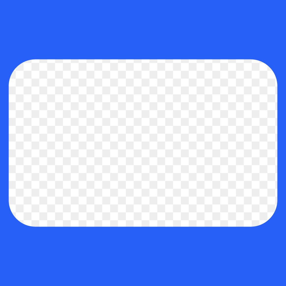 Rectangle frame png blue geometric | Premium PNG - rawpixel