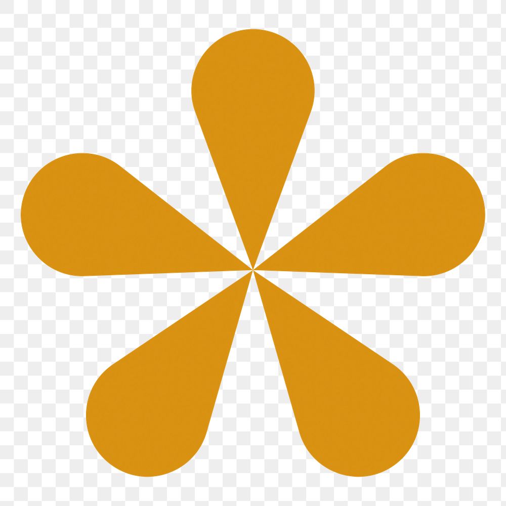 Yellow asterisk png sticker, transparent | Premium PNG - rawpixel