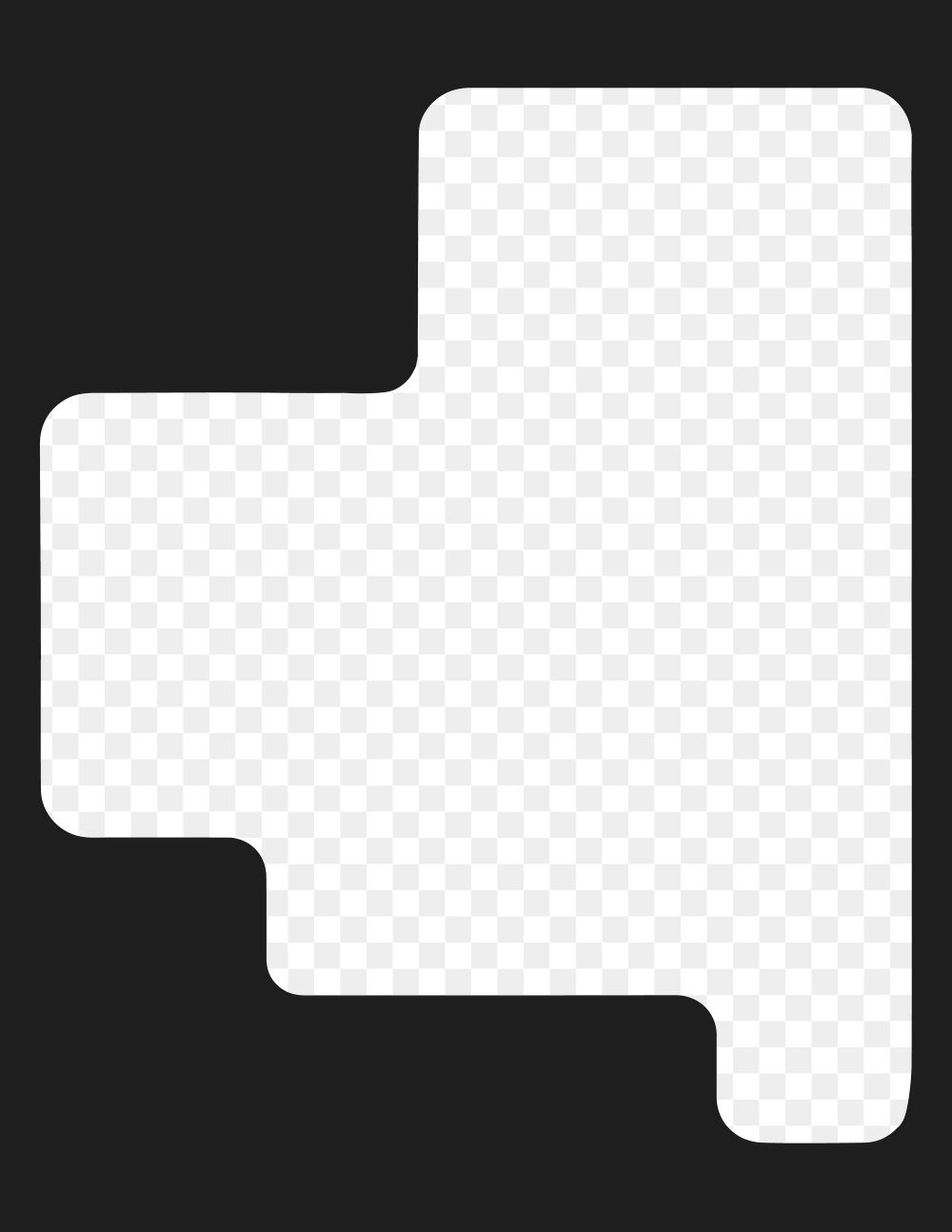 Abstract rectangle png frame, black | Premium PNG - rawpixel