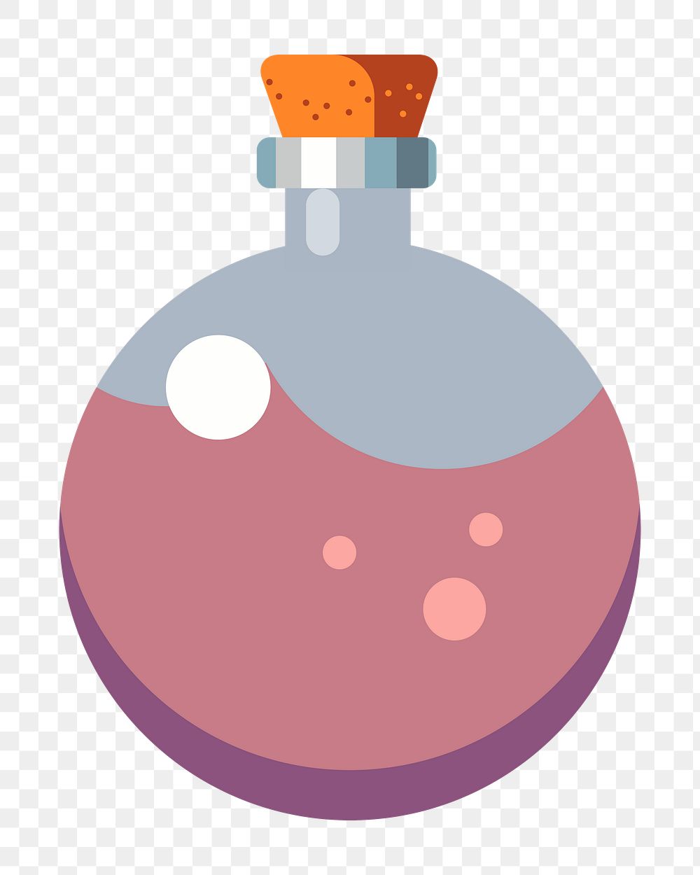 Chemical flask png clipart illustration, | Free PNG - rawpixel