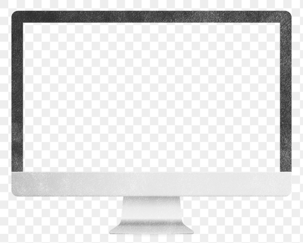 Empty desktop screen png sticker, | Premium PNG - rawpixel