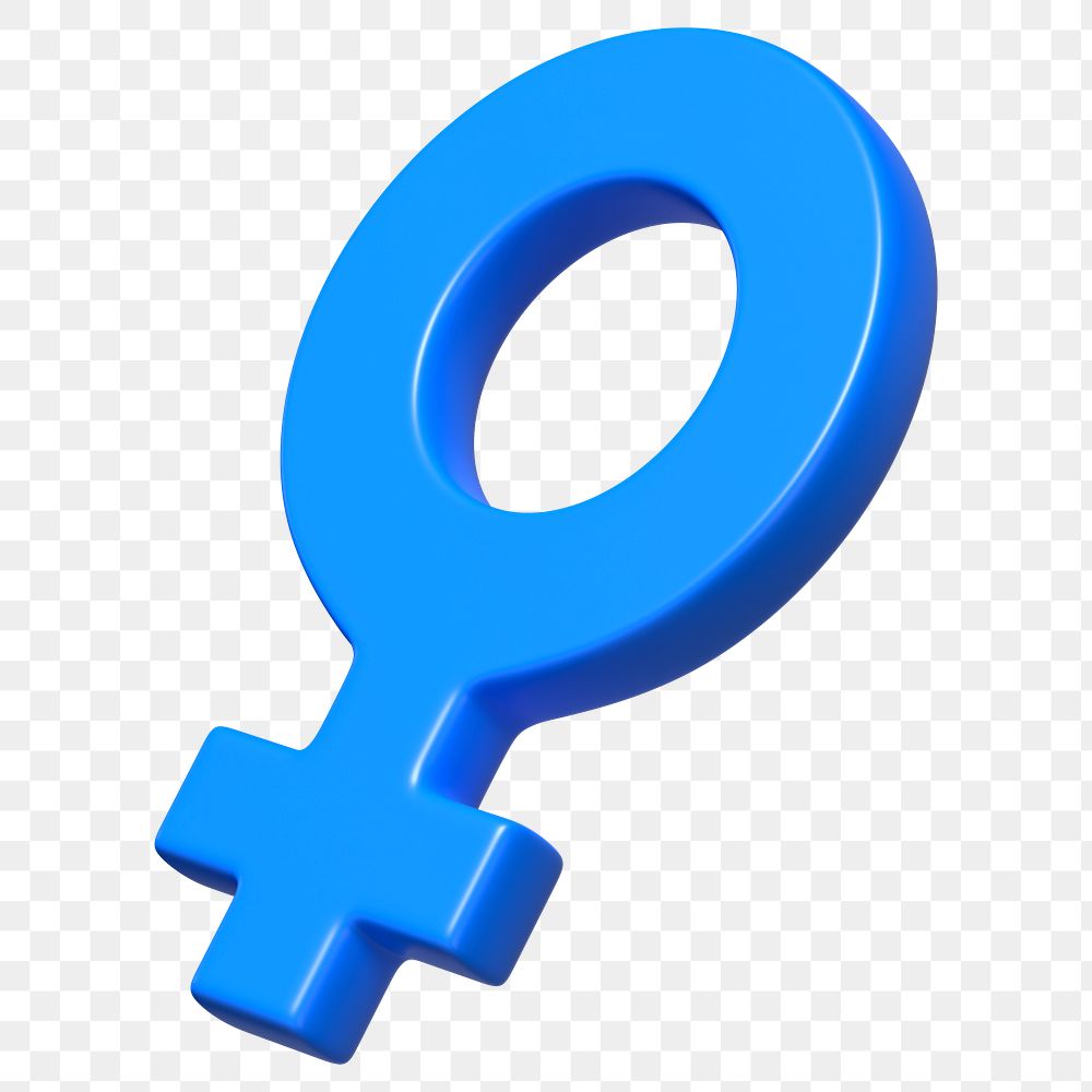 Female gender symbol png 3D | Free PNG - rawpixel