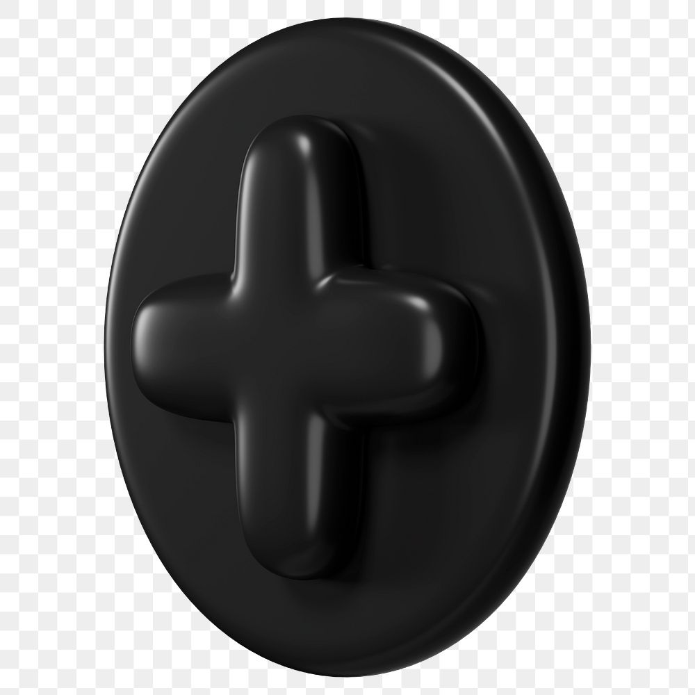 Black plus sign png 3D | Premium PNG - rawpixel