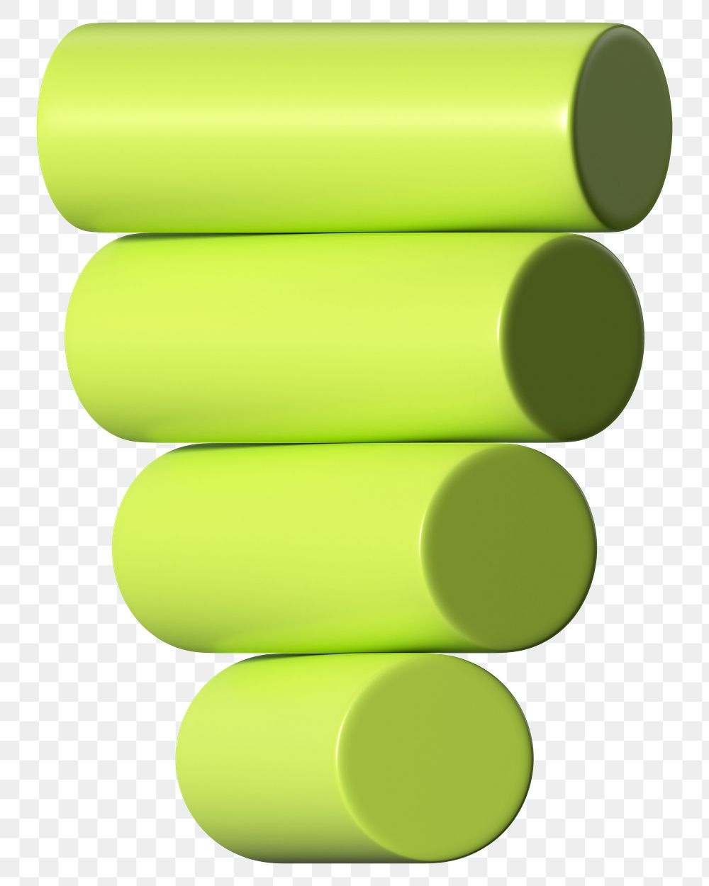 3D green geometric shape png | Free PNG - rawpixel