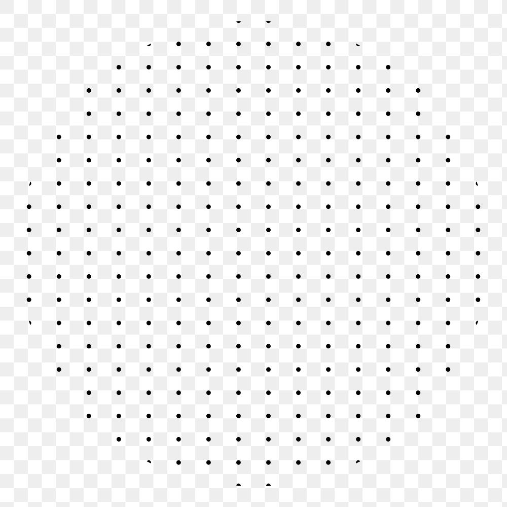 Dot pattern circle png sticker, | Premium PNG - rawpixel