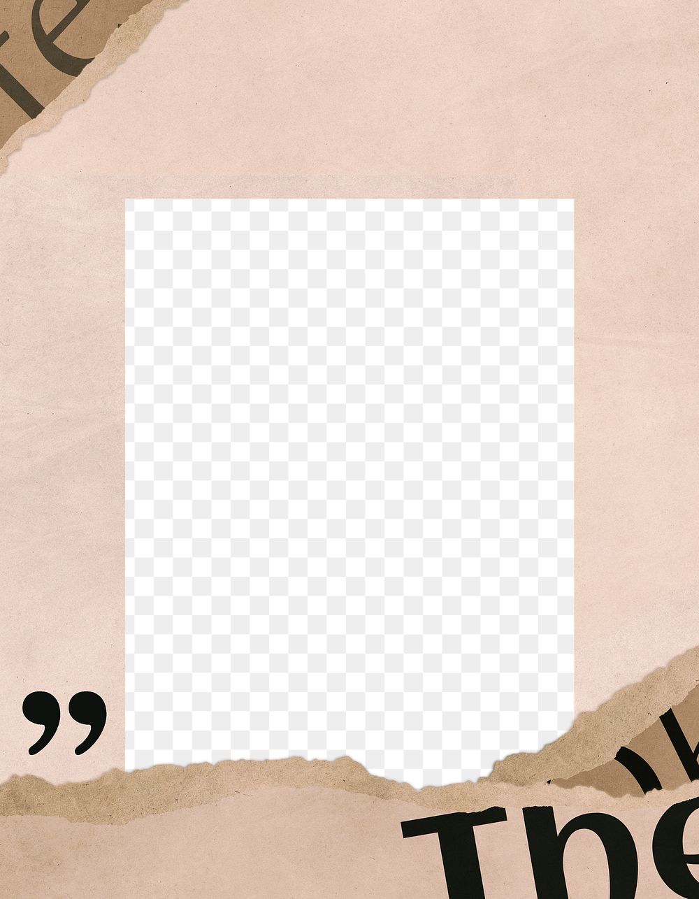 Orange frame png ripped paper | Premium PNG - rawpixel