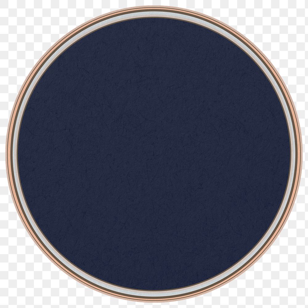 Dark blue badge png round | Premium PNG - rawpixel