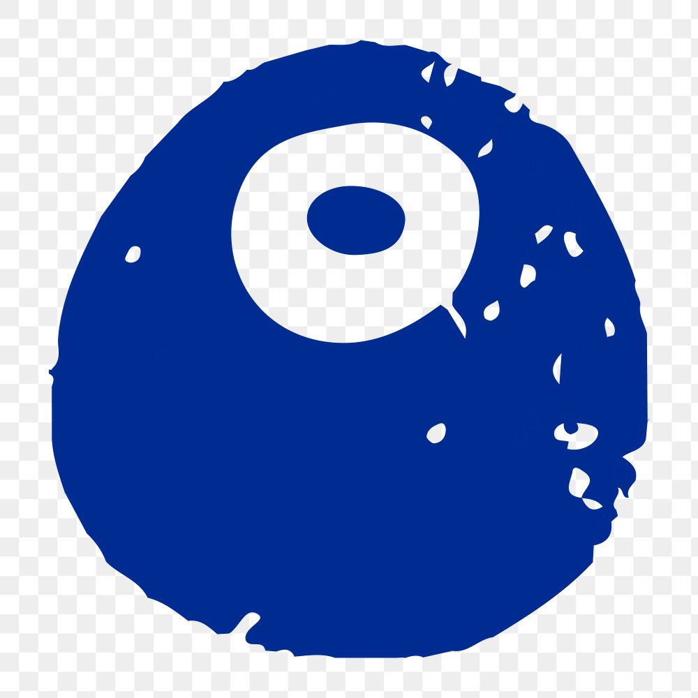 PNG abstract blue round shape, | Premium PNG - rawpixel