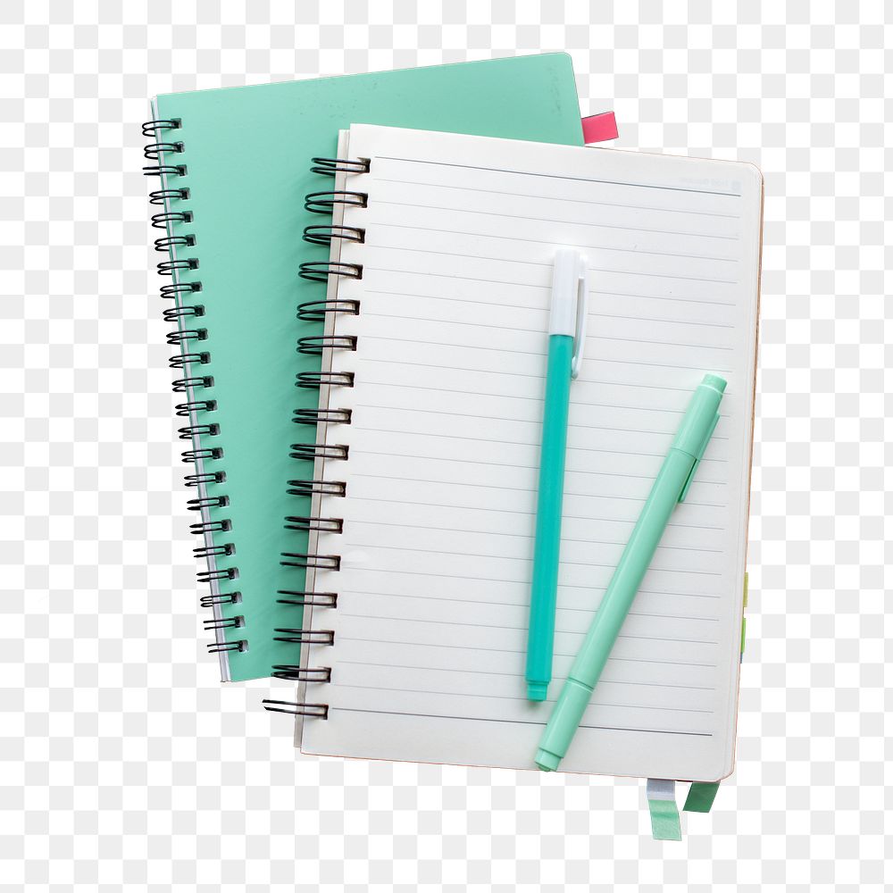 Mint green notebook png sticker | Premium PNG - rawpixel