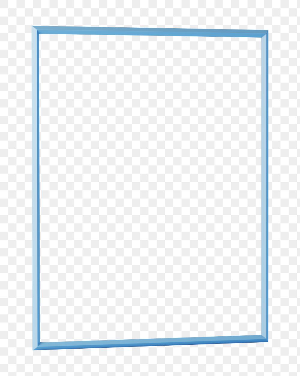 3D rectangle png frame, transparent | Premium PNG - rawpixel