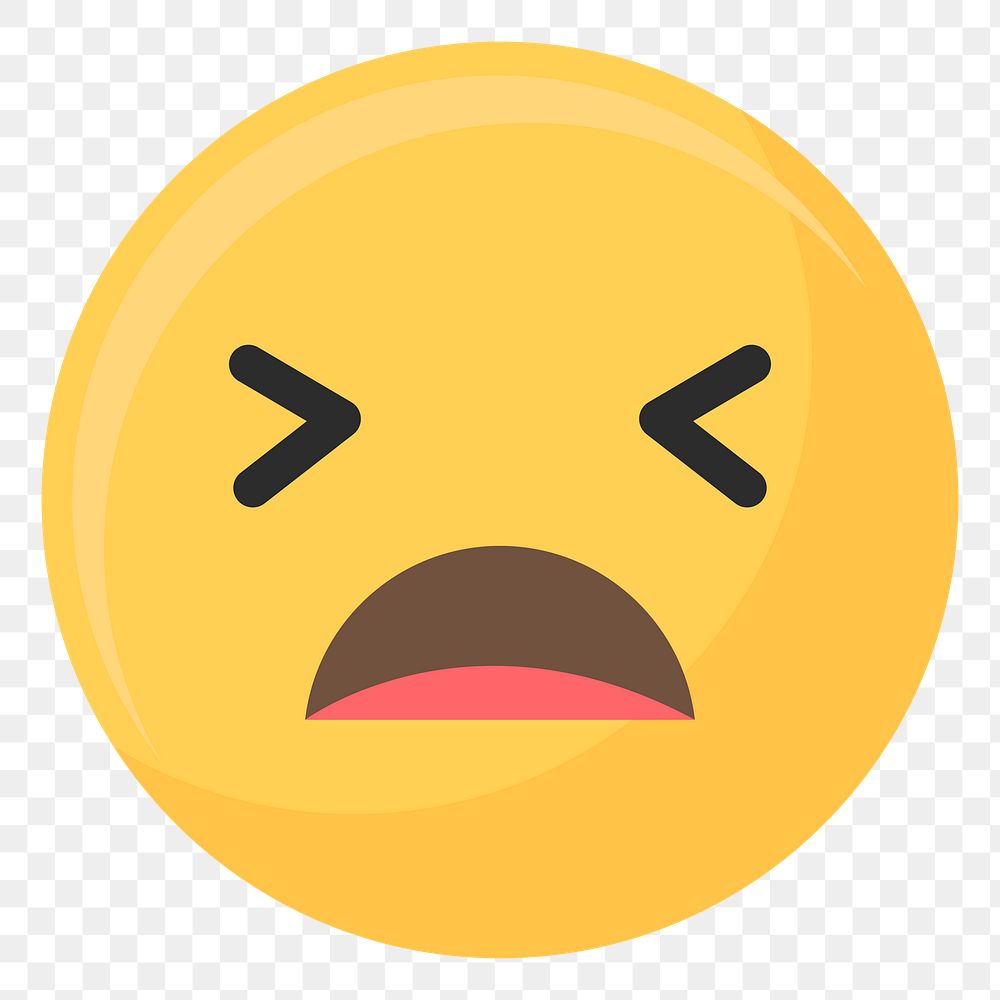 Squinting emoticon png, transparent background | Premium PNG - rawpixel