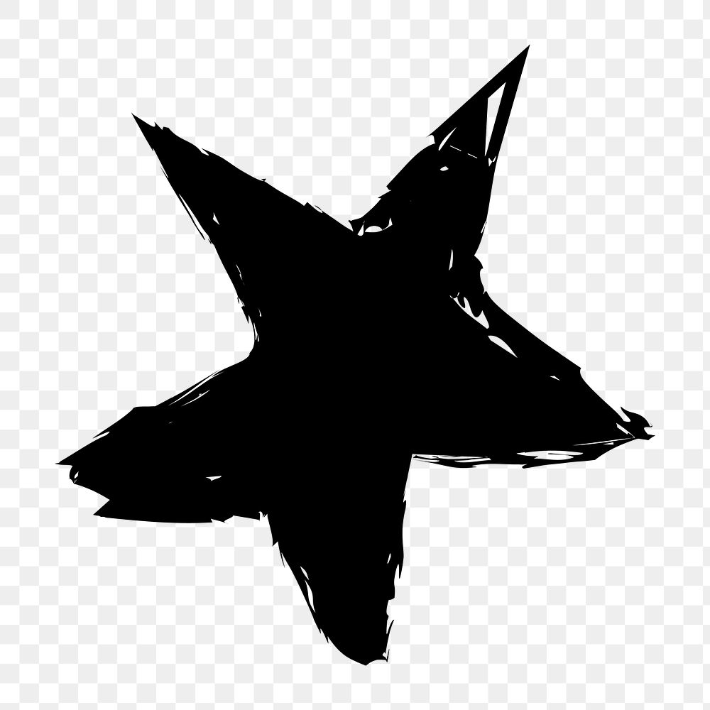 Png black star element, transparent | Free PNG - rawpixel