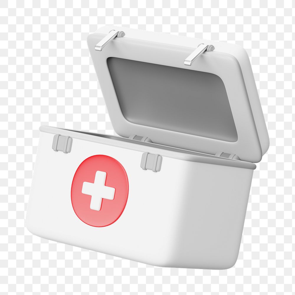 PNG 3D first aid kit, | Free PNG - rawpixel