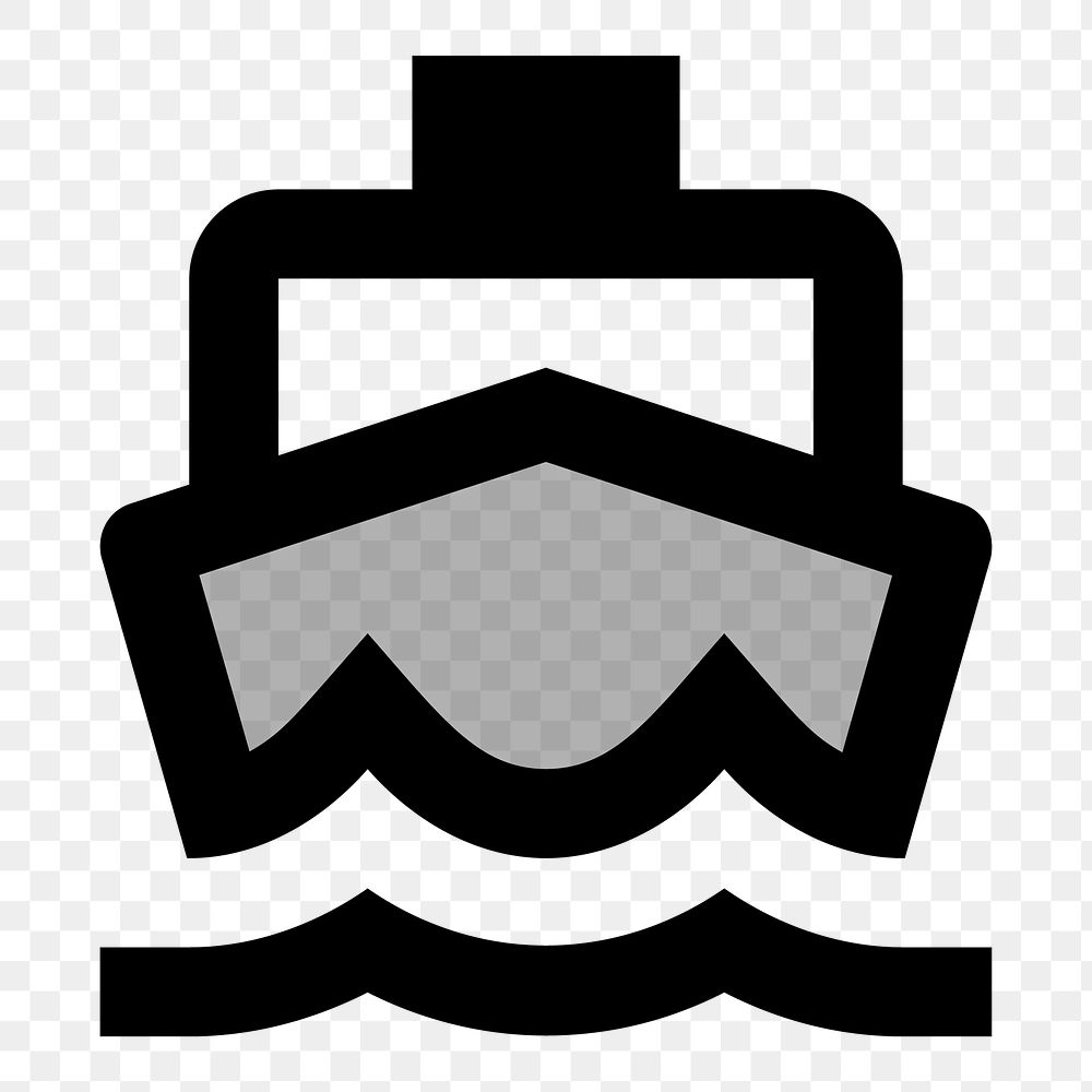 Png grey boat icon collage | Free Icons - rawpixel