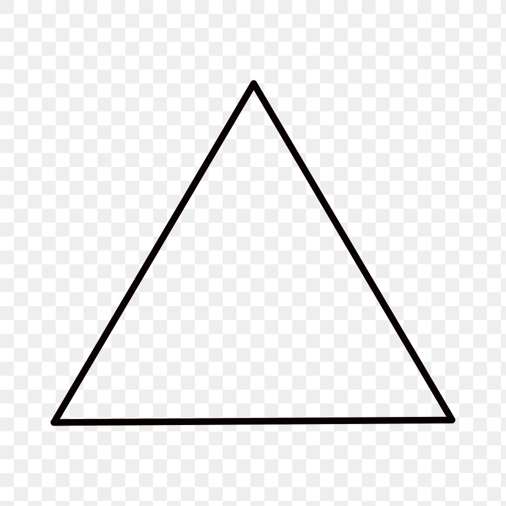 Triangle shape png, transparent background | Free Icons - rawpixel