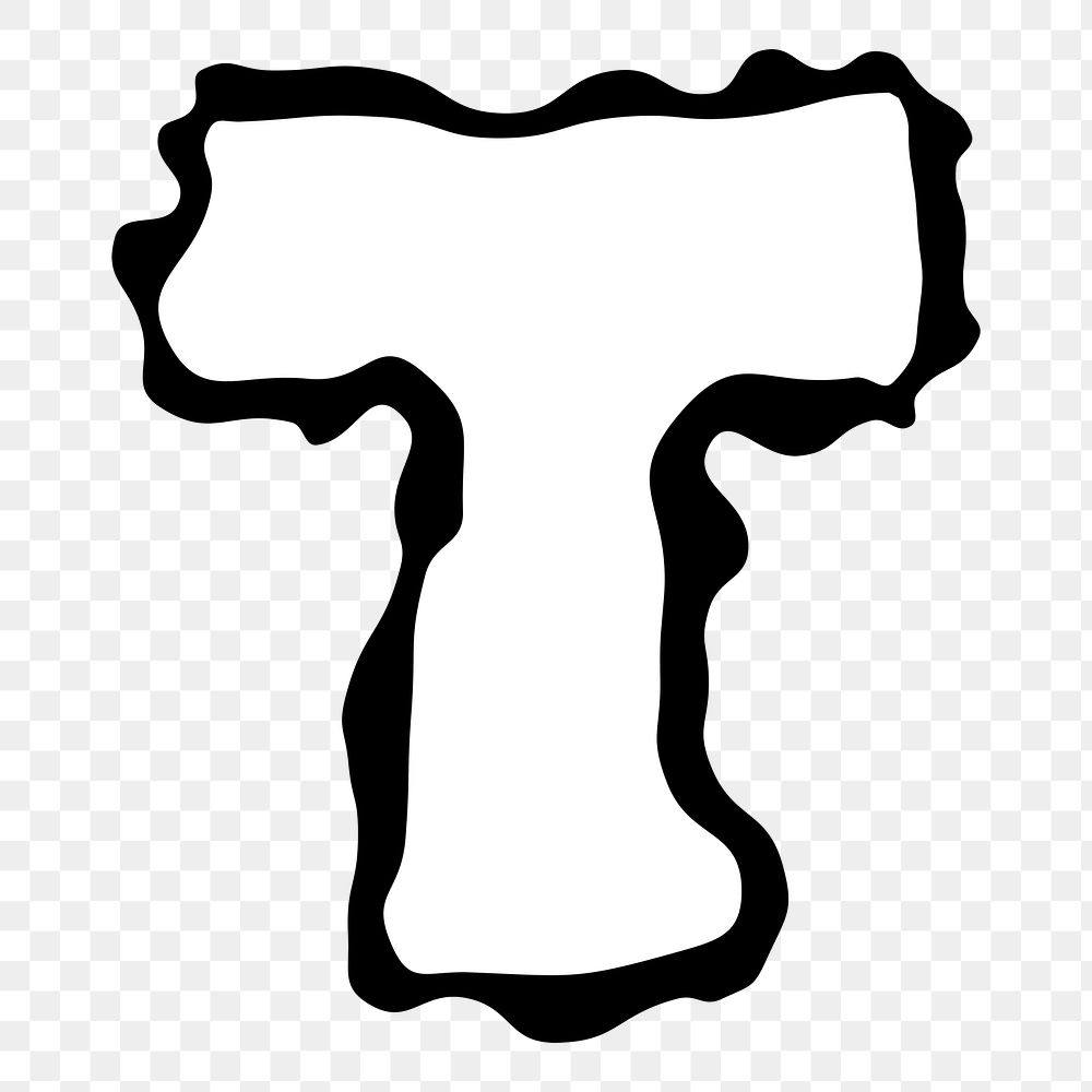 T letter png, white abstract | Free Icons - rawpixel