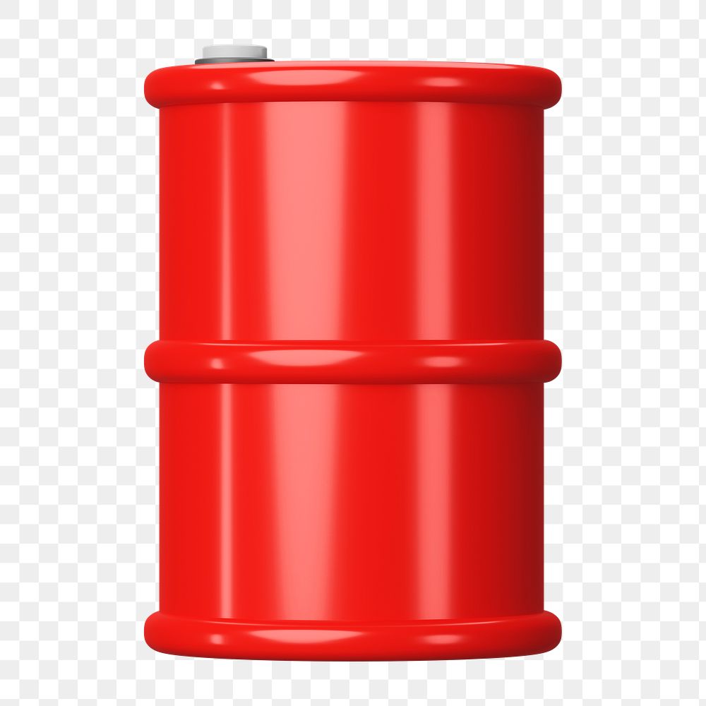 PNG 3D red oil barrel, | Premium PNG - rawpixel