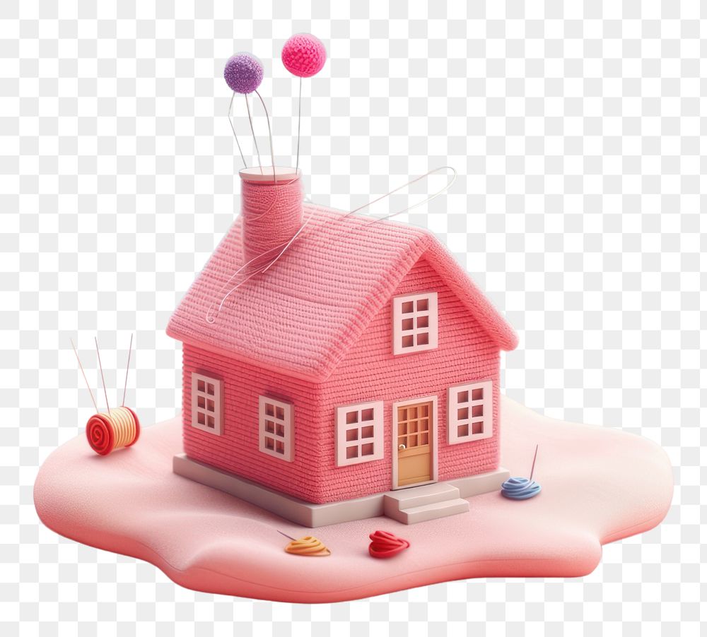 PNG Cartoon house toy confectionery. | Free PNG - rawpixel