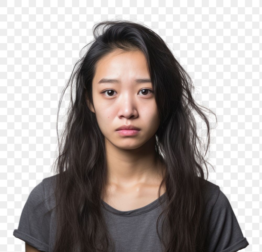 PNG Portrait photo skin disappointment. | Free PNG - rawpixel